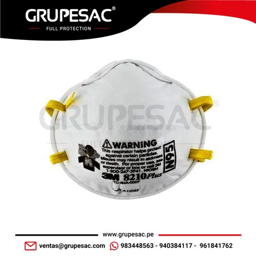 Respirador para Partículas 8210Plus 3M » GRUPESAC PERÚ